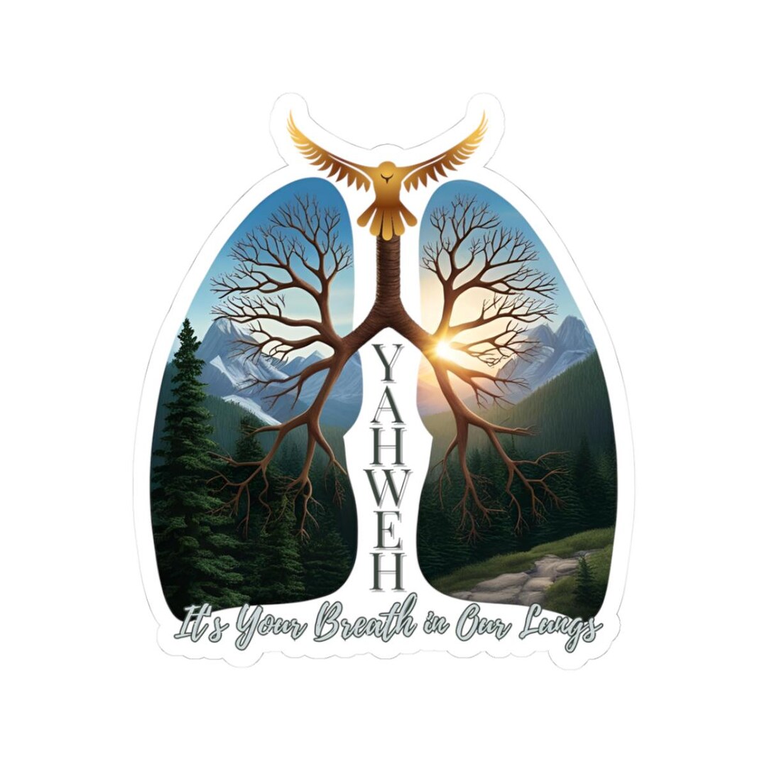 Yahweh Breath in My Lungs Sticker: Christian Faith Decal - Etsy