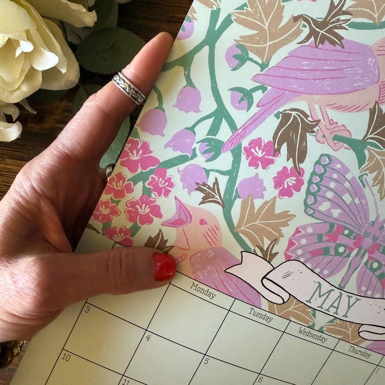 2026 Birds, Moths, Butterflies, and Botanical Calendar - Etsy