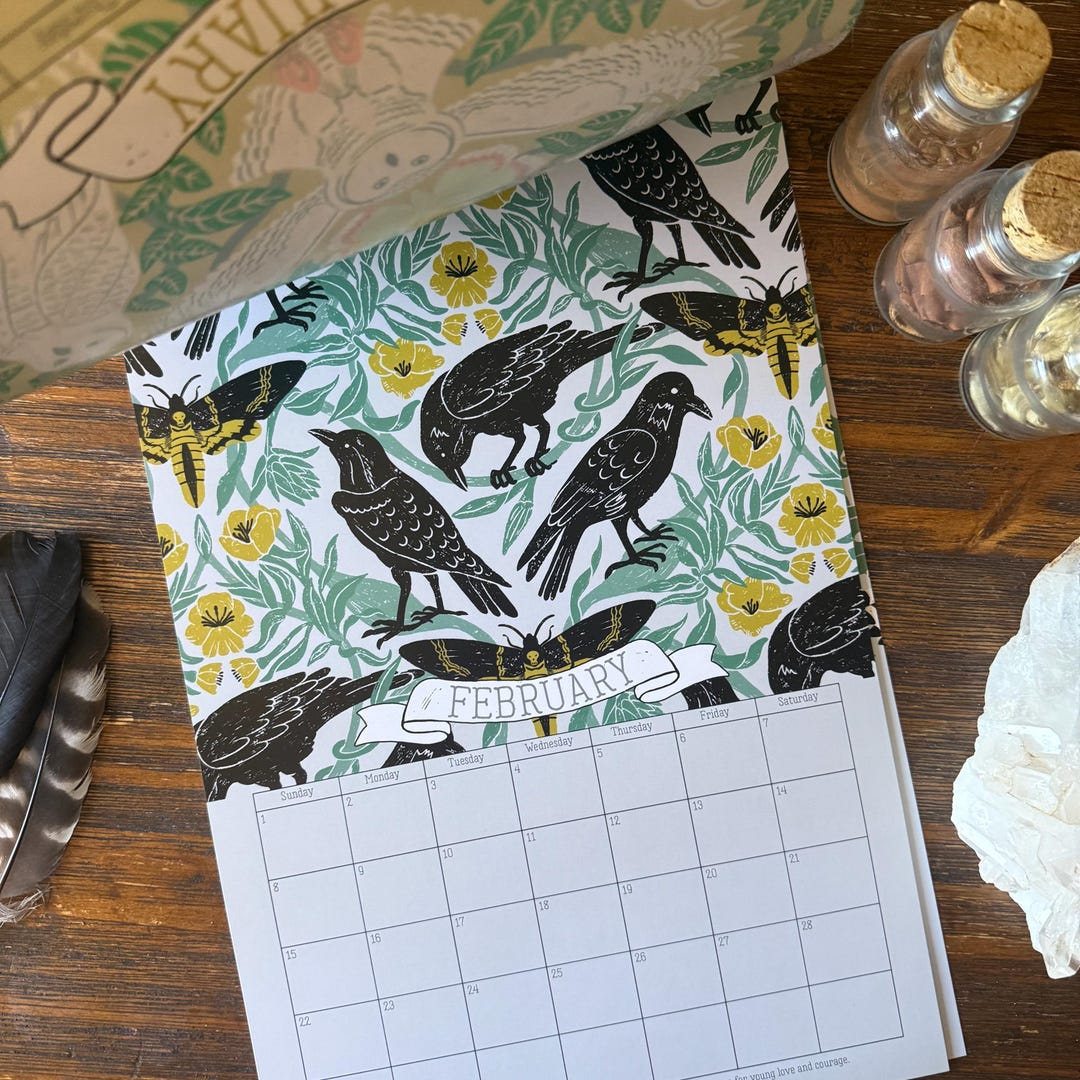 2026 Birds, Moths, Butterflies, and Botanical Calendar - Etsy