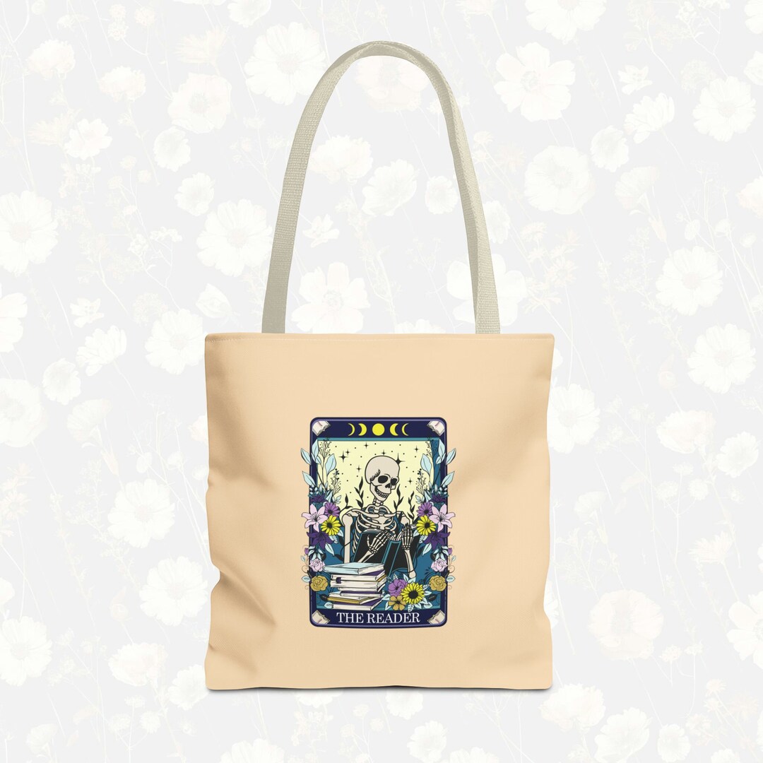The Reader Tarot Card Tote Bag - Carryall, Double-sided Tote Bag, Gift ...