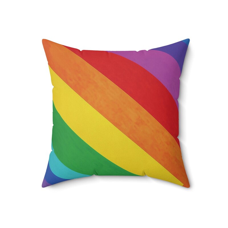 Rainbow Pillow - Etsy