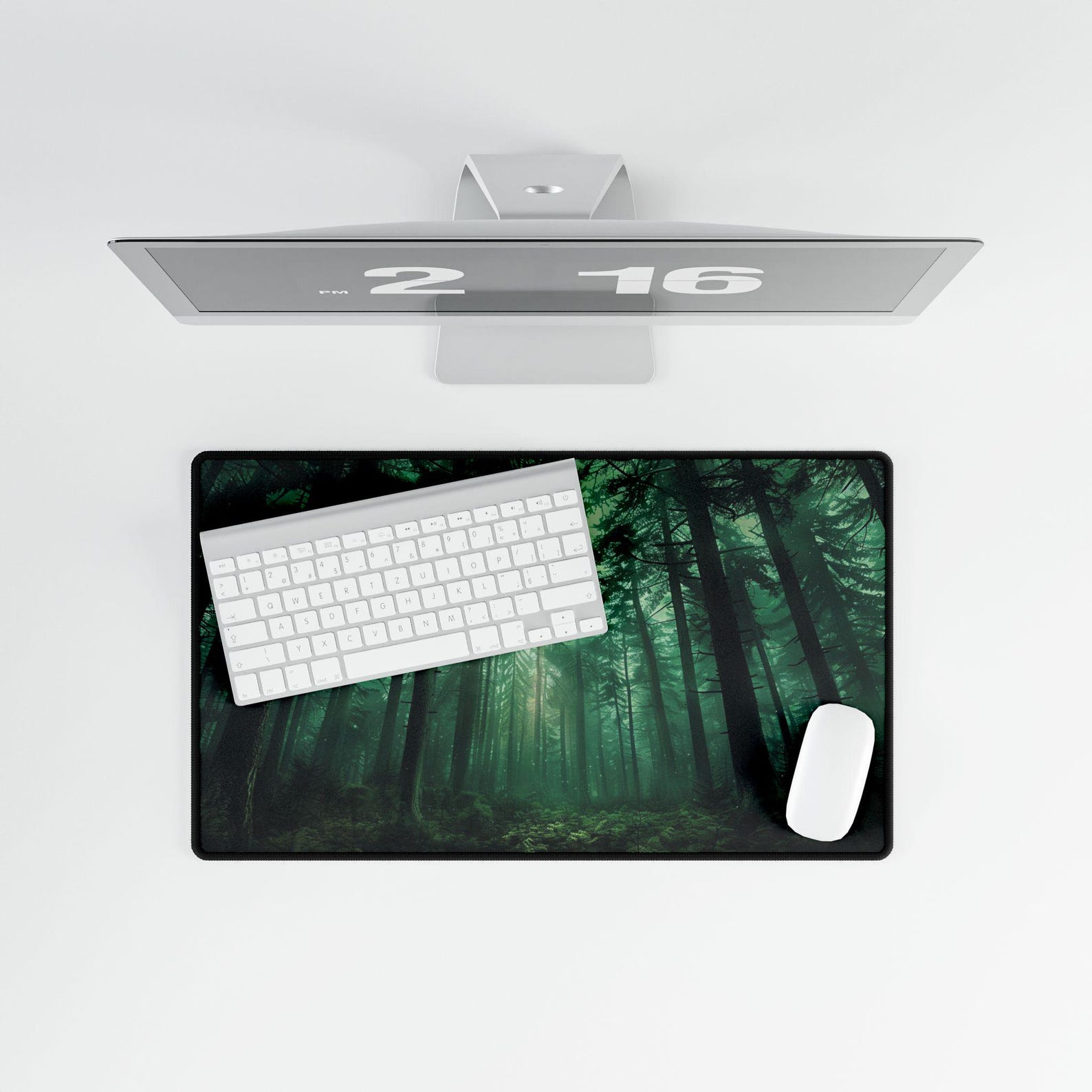 Forest Desk Mat: Nature-inspired Office Decor - Anti-fray Edges - Etsy