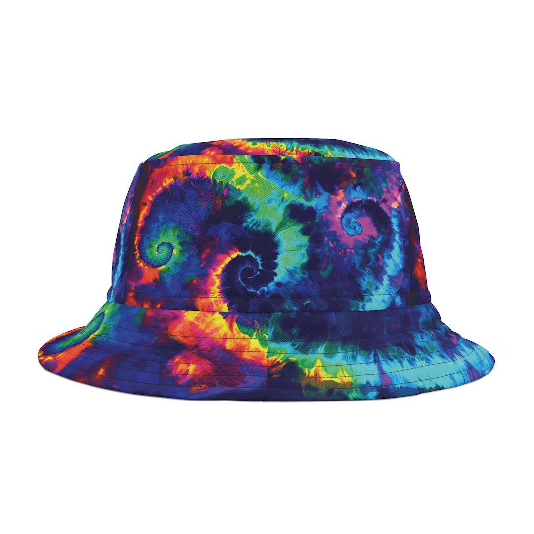 Neon Blacklight Rave Bucket Hat, Durable Polyester Bucket Hat, Festival ...