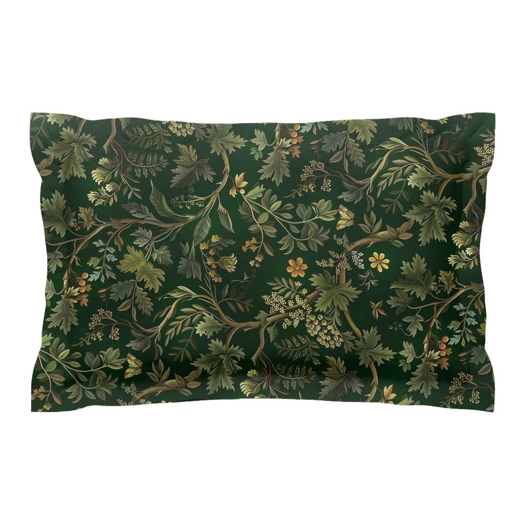 Great Description About Dark Green Pillow Shams
