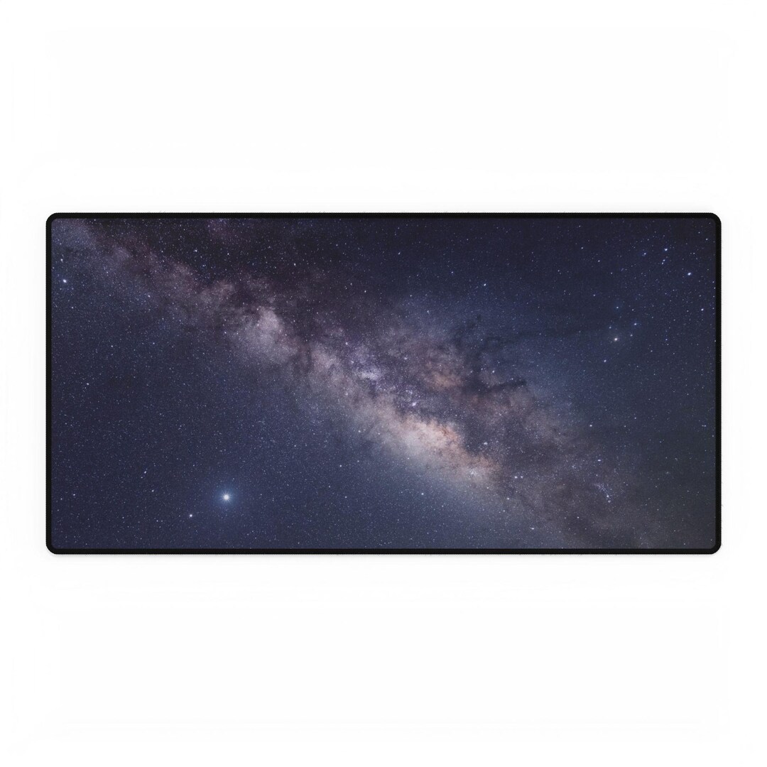 Milky Way Desk Mat: Starry Night Galaxy Gamer Mouse Pad - Etsy