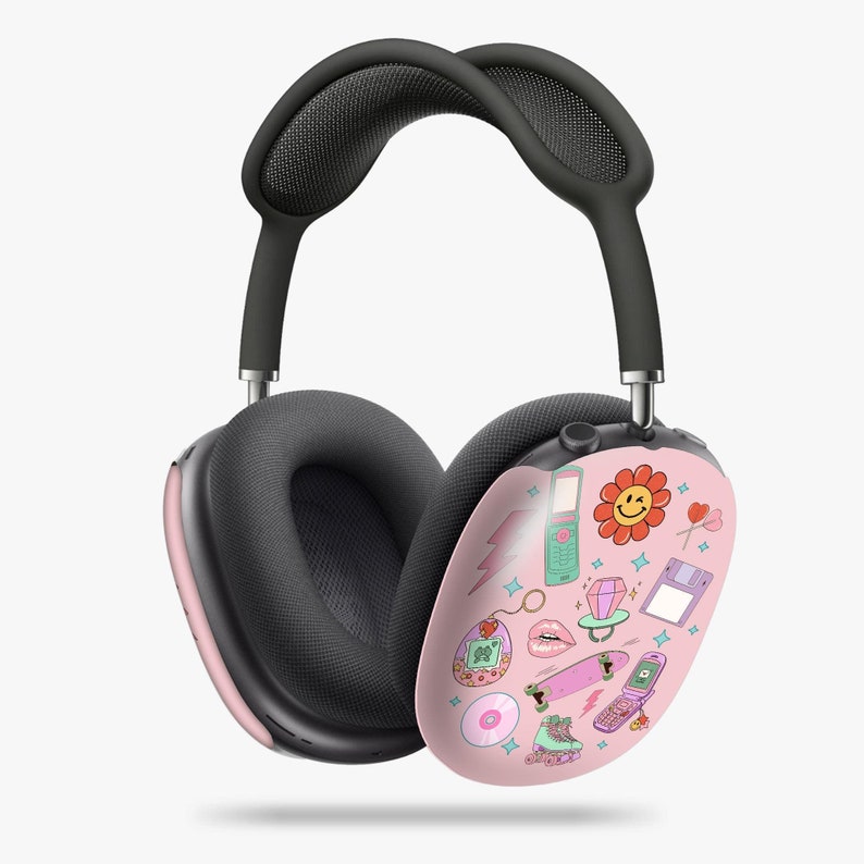 Y2K Pink Girly AirPod Max Cases, Retro Y2K Aesthetic Music Accessory ...