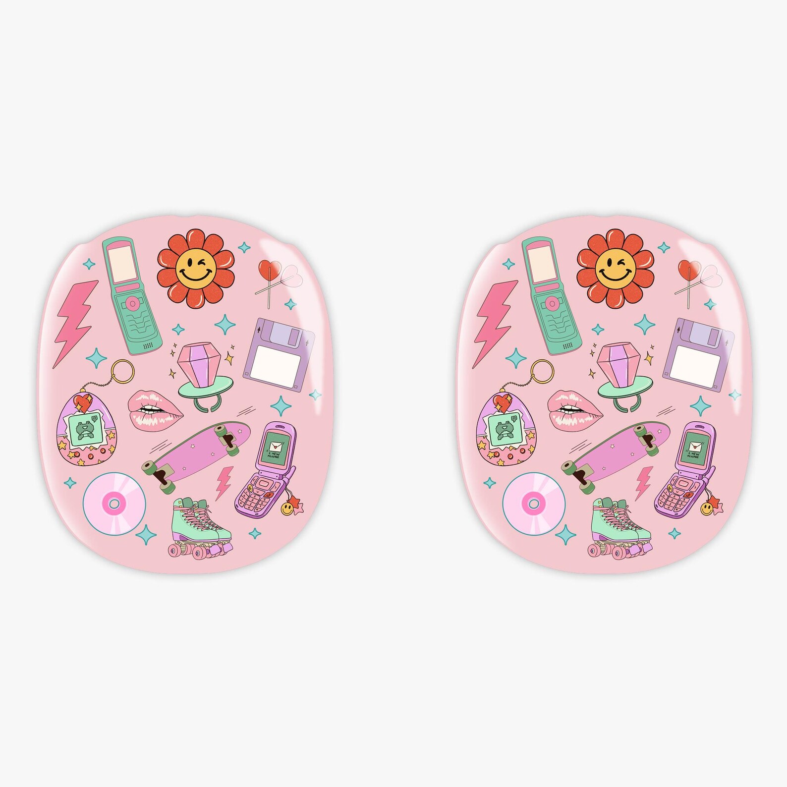 Y2K Pink Girly AirPod Max Cases, Retro Y2K Aesthetic Music Accessory ...