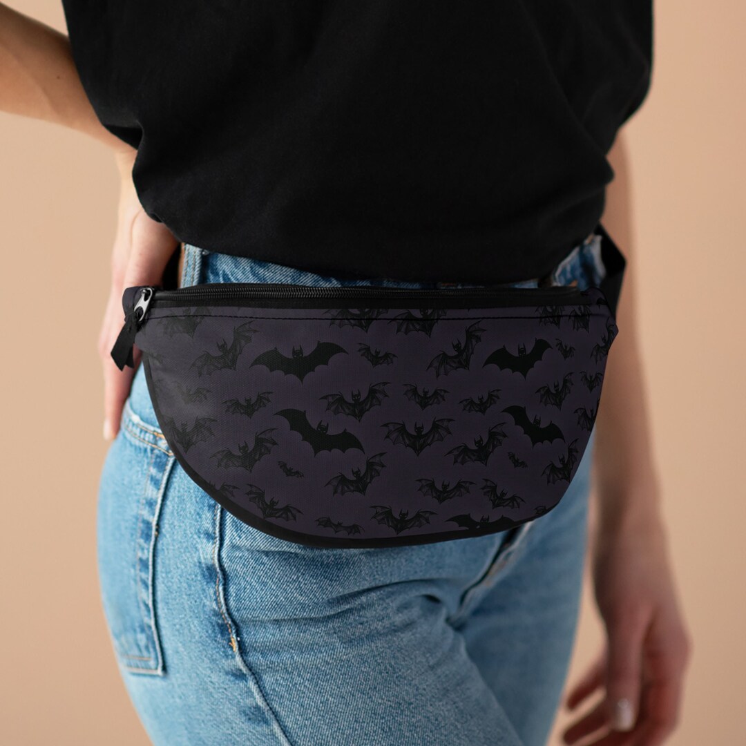 Gothic Bag, Black Bats Gothic Fanny Pack, Rave Accessory, Festival Belt Bag - Etsy