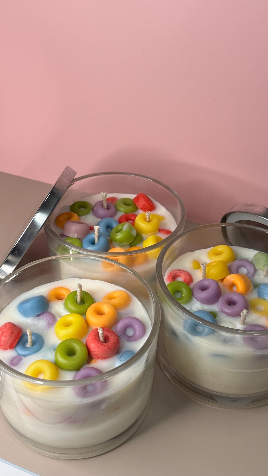 Fruity Cereal Soy Wax Candle | Hand Poured Breakfast Bowl Candle - Etsy