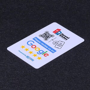 Google Review NFC & QR Code Tap Card Made With Your Business Logo Tap ...