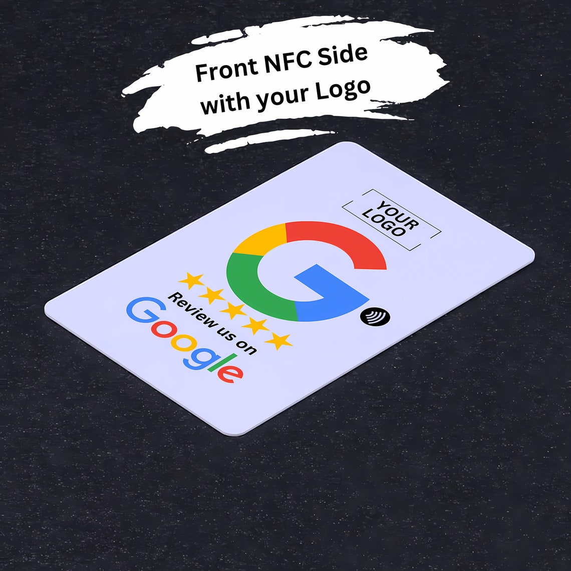 Custom Google NFC & QR Code Tap Card Made With Your Business Logo Tap ...