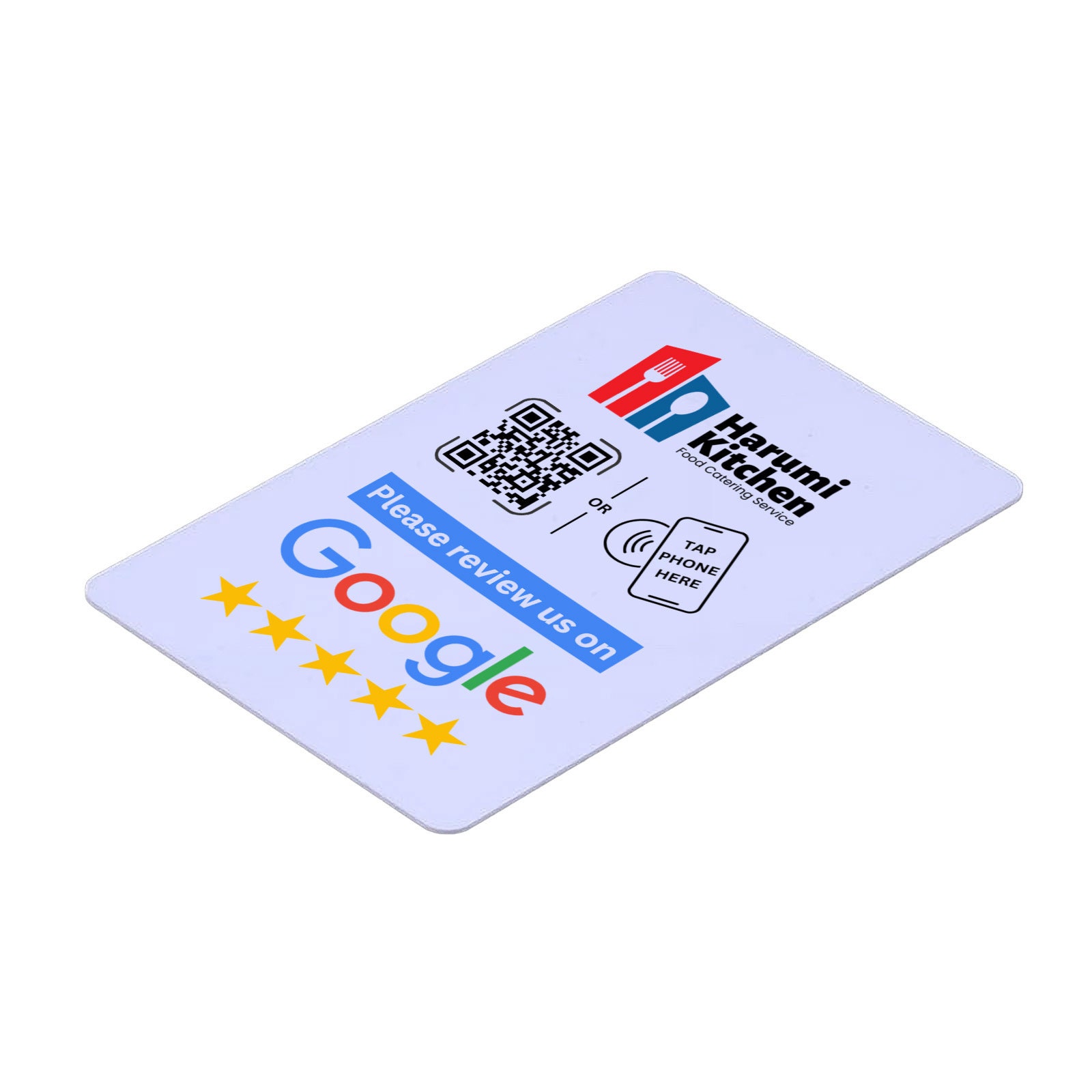 Google Review NFC & QR Code Tap Card Made With Your Business Logo Tap ...