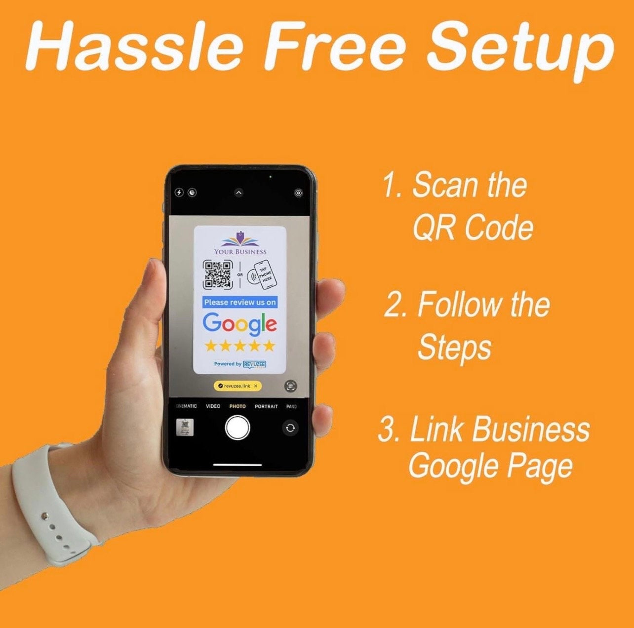 Google Review NFC & QR Code Tap Card - Made With Your Business Logo ...