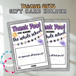 Teacher Staff Appreciation Week Gift Card Holder, Taylor Inspired ...