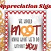 Pretzel Appreciation, Teacher and Staff Appreciation Sign, INSTANT ...