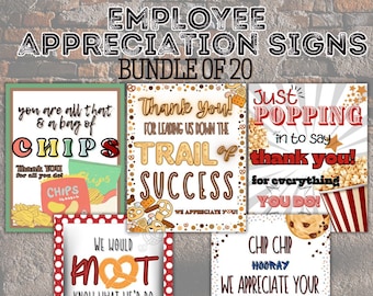 Appreciation Sign Bundle, Teacher Appreciation, Staff Appreciation ...