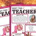 Meet the Teacher | Teacher Template | Flyer Disco Cowgirl Theme ...