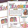 Meet the Teacher Teacher Template Flyer Funky Pastel Theme Teacher ...