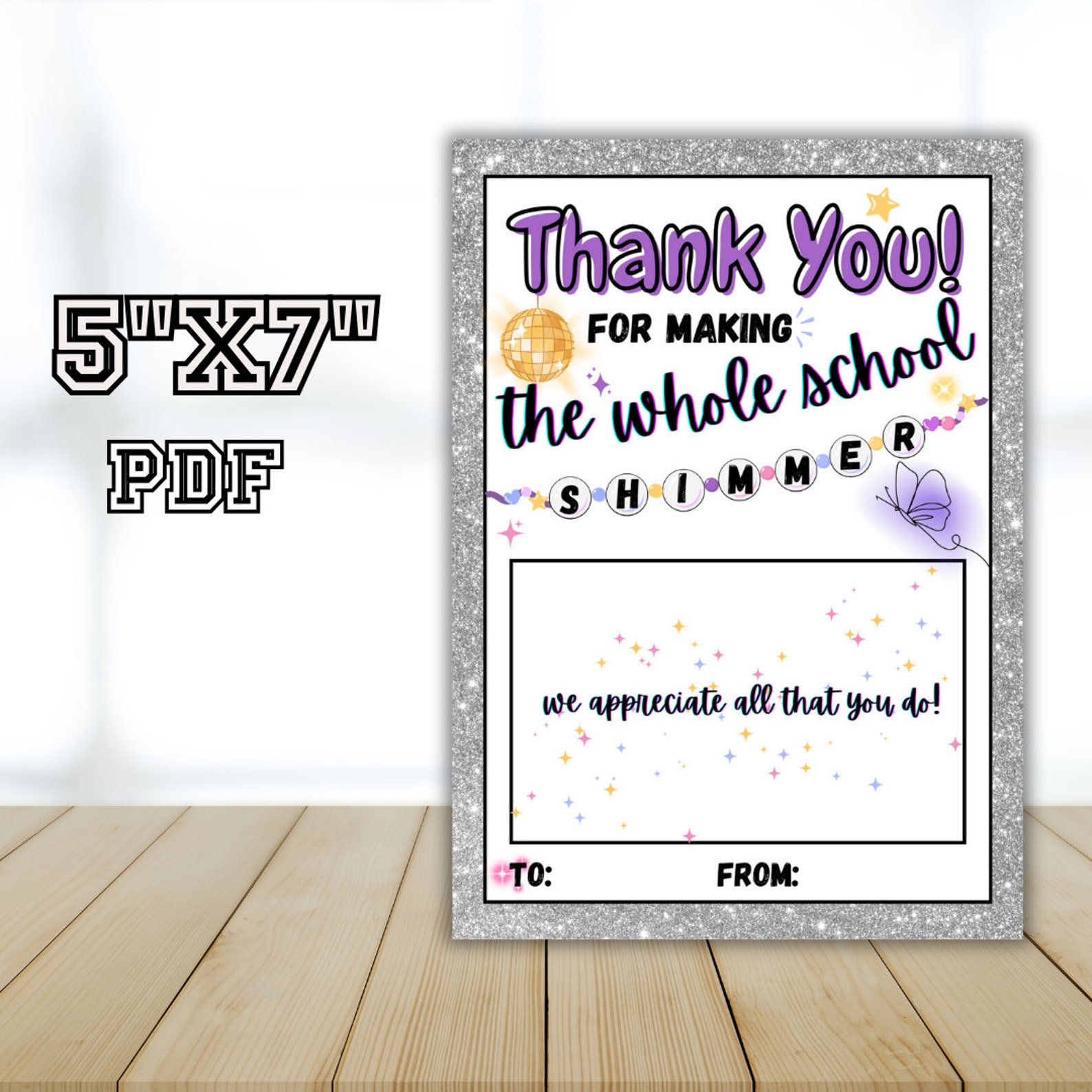 Teacher Staff Appreciation Week Gift Card Holder, Taylor Inspired ...