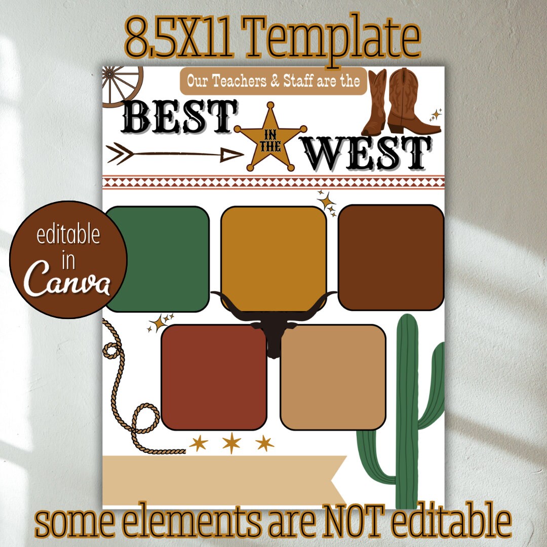 Teacher and Staff Appreciation Week Theme Flyer, Editable Canva ...