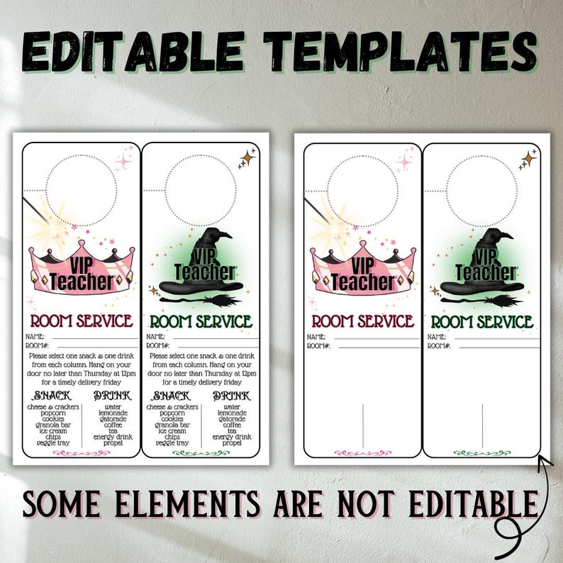 Magical Teacher Appreciation Week Theme Bundle Canva Template, Road to ...