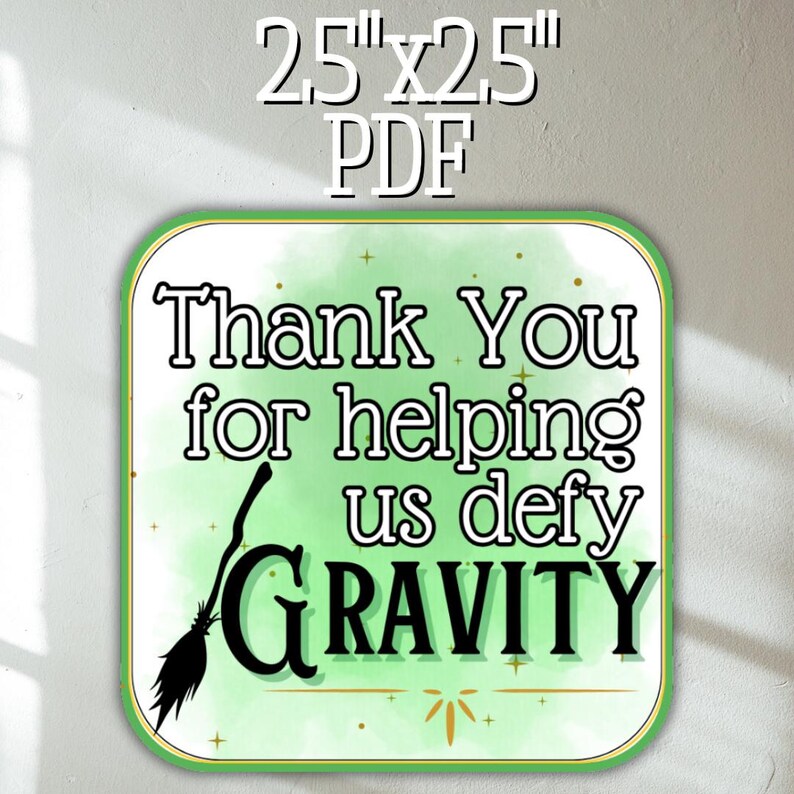 Wicked Inspired Staff/teacher Appreciation Tag Thanks for Defying ...