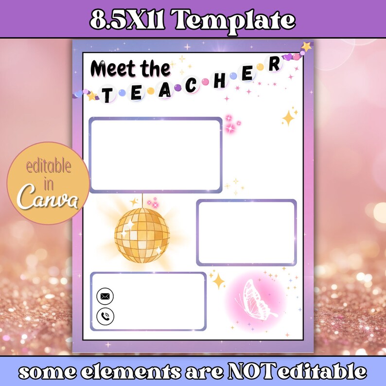 Meet the Teacher | Teacher Template | in My Era Taylor Inspired Theme ...