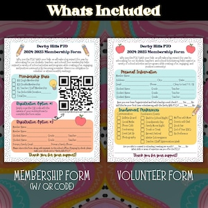 Funky Themed Editable PTA / PTO Bundle Includes Recruitment Flyers ...