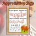 Caramel Apple Appreciation Sign, Staff Teacher Team Appreciation Sign ...