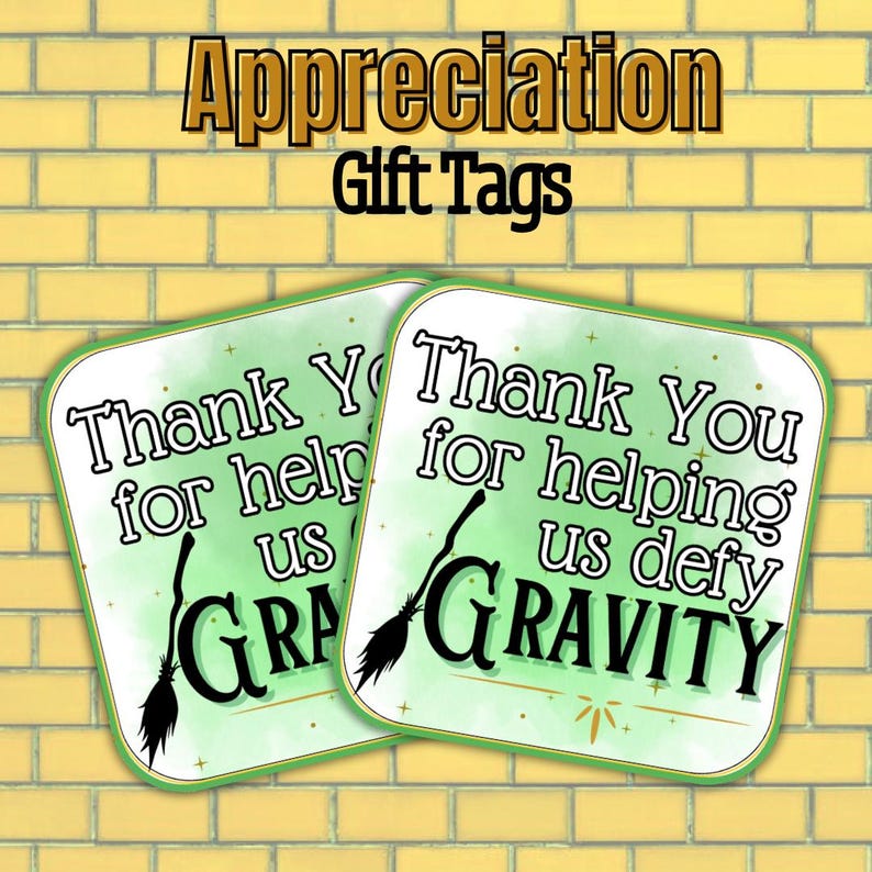 Wicked Inspired Staff/teacher Appreciation Tag Thanks for Defying ...