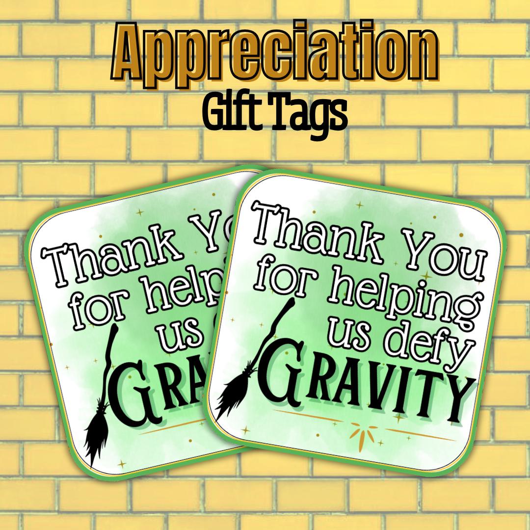 Wicked Inspired Staff/teacher Appreciation Tag Thanks for Defying ...