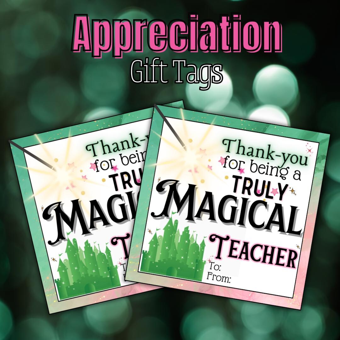 Broadway Inspired Staff/teacher Appreciation Tag - Magical Teacher ...