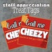 Snack Treat Tags for Employee, Teacher, Nurse Appreciation. Cheez Its ...