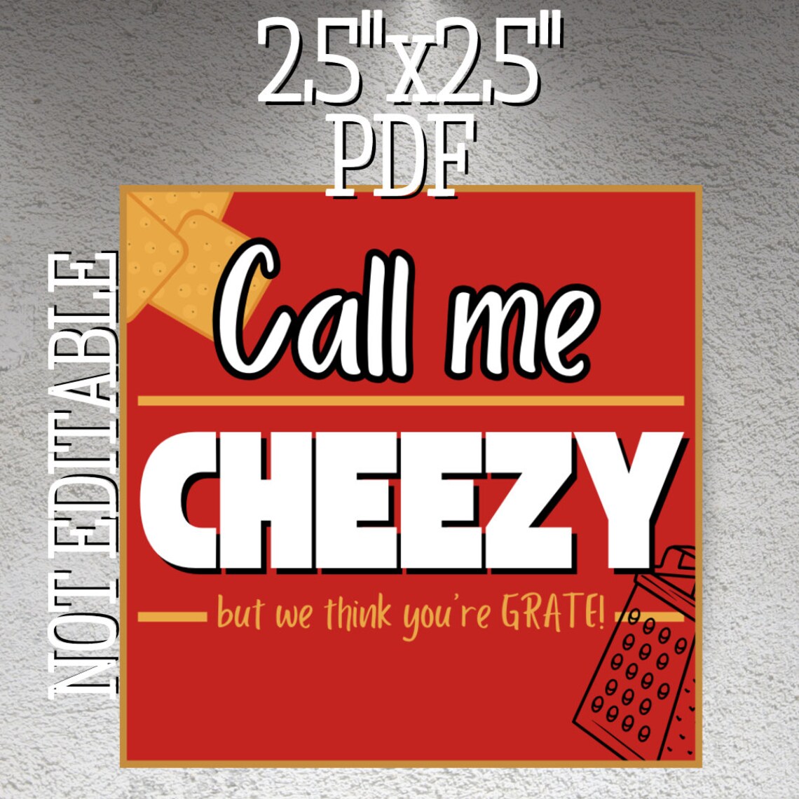 Snack Treat Tags for Employee, Teacher, Nurse Appreciation. Cheez Its ...