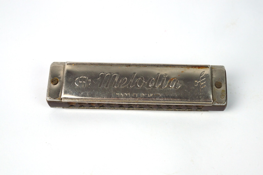 Vintage Polish Harmonica, Metal Harmonica, Pocket Musical Instrument ...