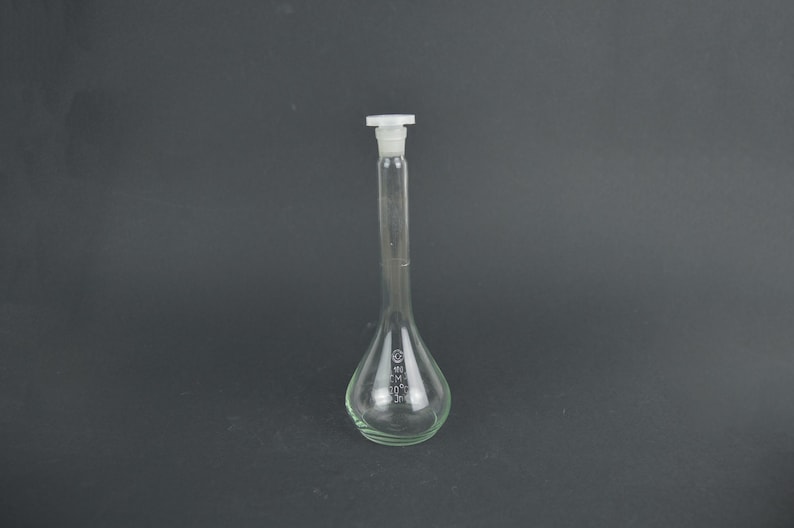 Vintage Laboratory Glass Flask: 100 Ml Lab Beaker, Eastern European ...