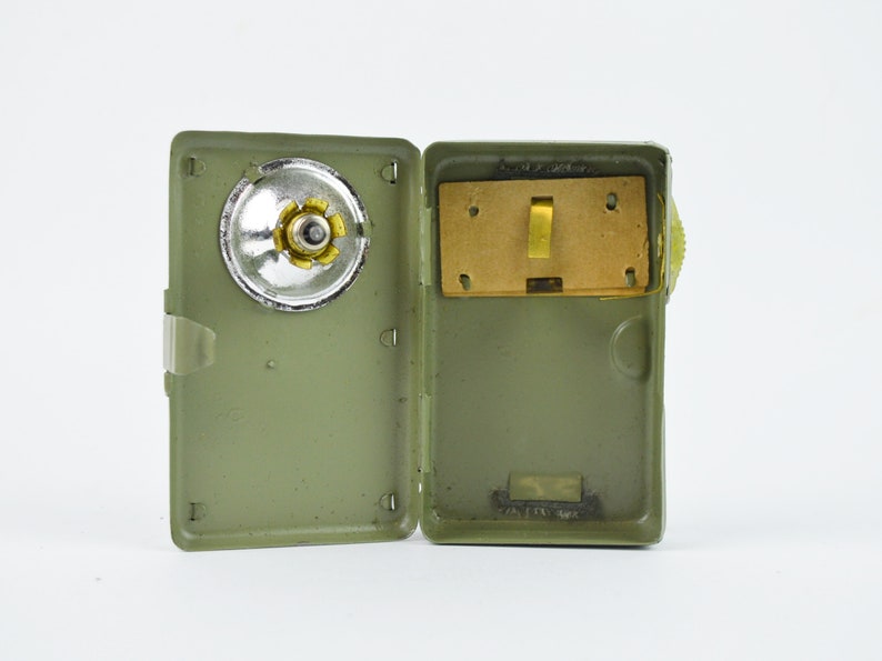 Vintage Green Signal Torch, Military Flashlight, Railway Torch, Pocket ...