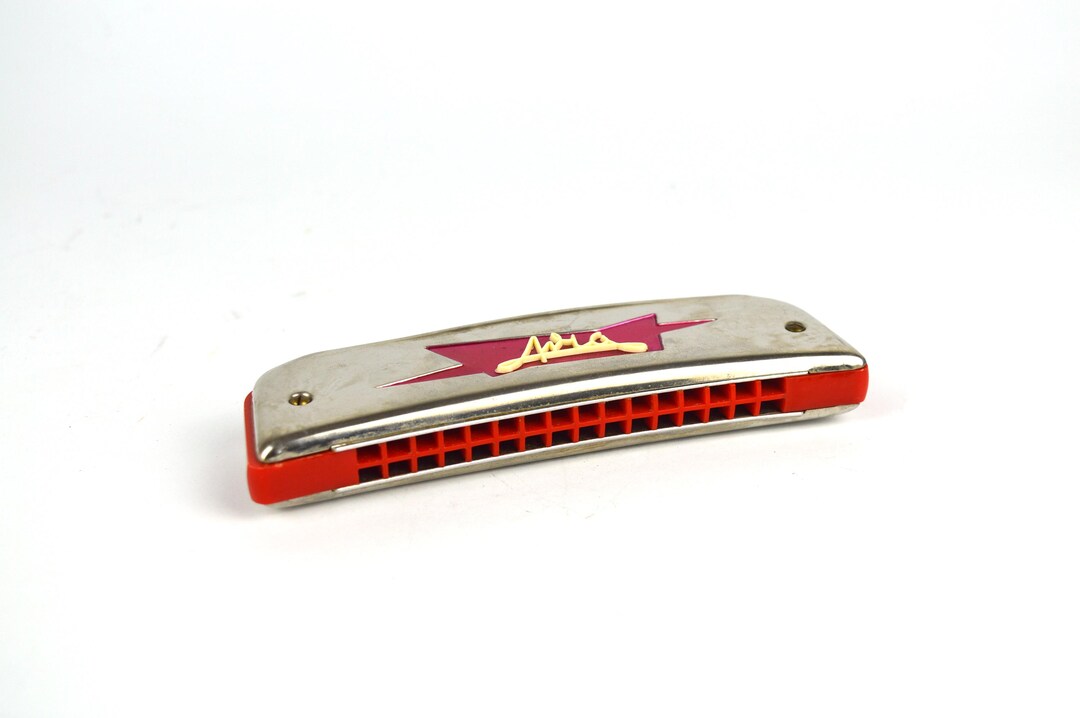 Vintage Polish Harmonica, Metal Mia Harmonica, Pocket Musical ...