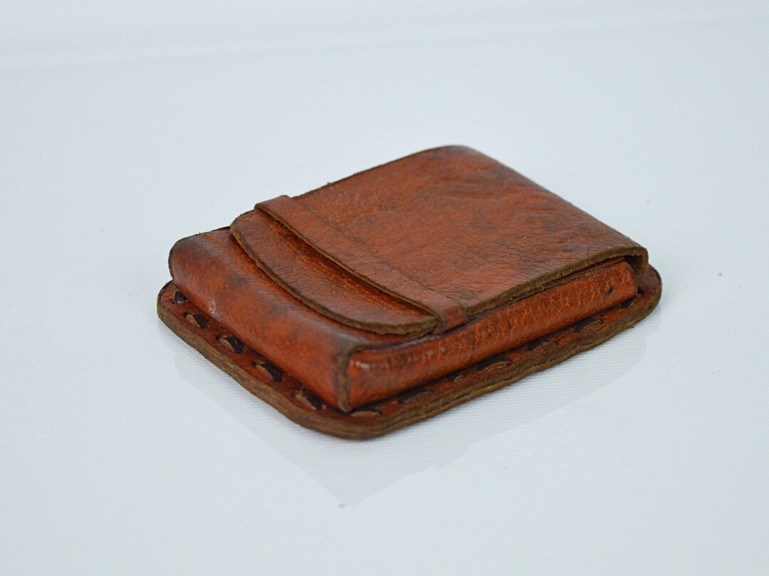 Pocket Watch Case Small Vintage Leather Purse Small Vintage Leather ...