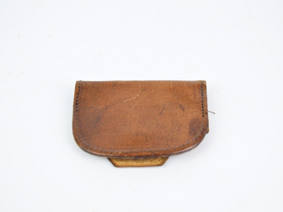 Pocket Watch Case - Small Vintage Leather Purse - Sma… - Gem