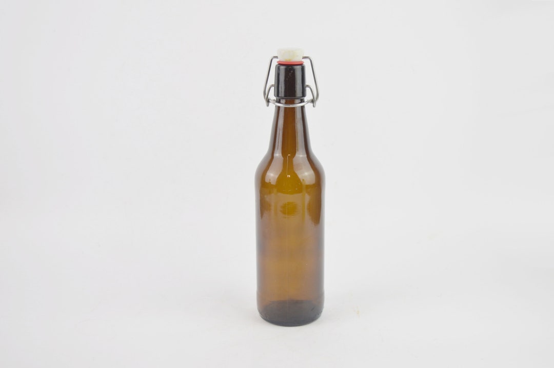 Vintage Dark Glass Bottle With a Cap, 500 Ml Lemonade Bottle, Kitchen ...