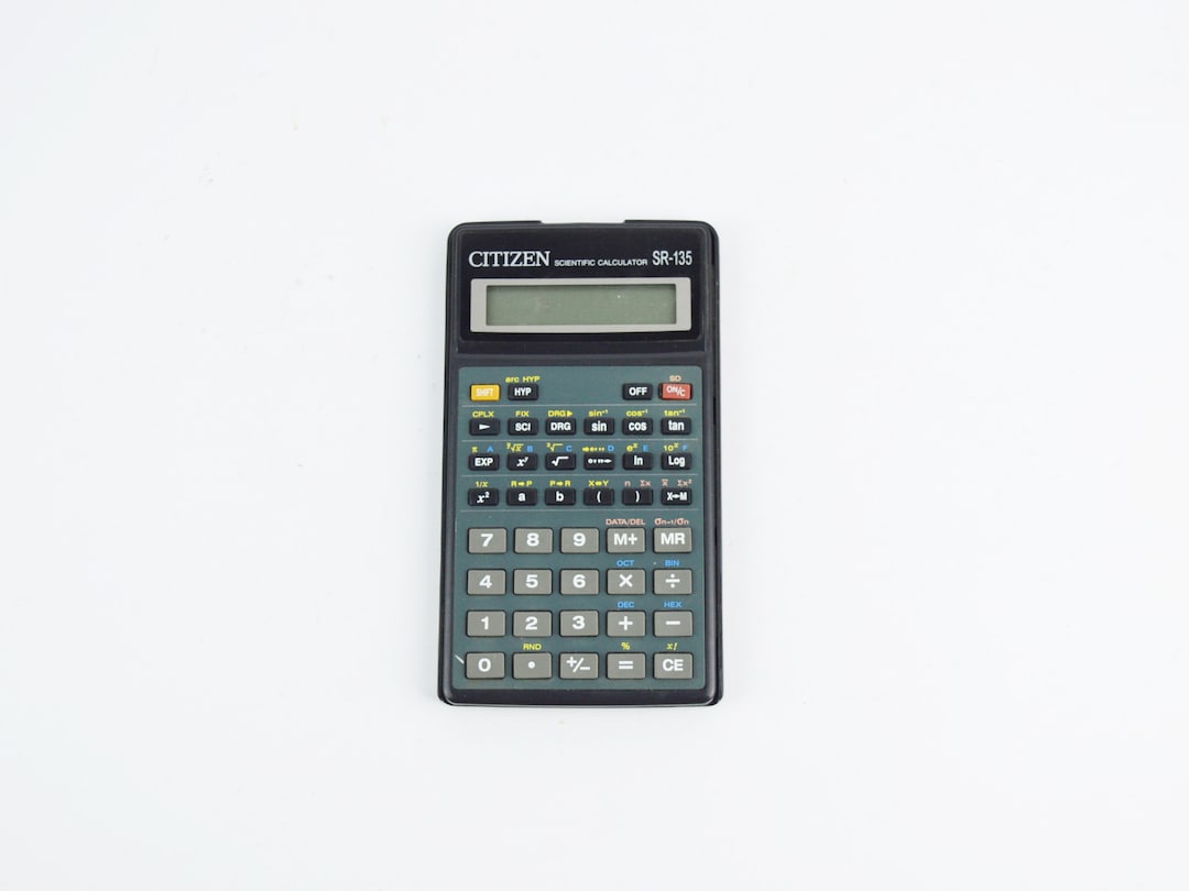 Vintage Japanese Calculator - Citizen SR-135 - Working Condition ...