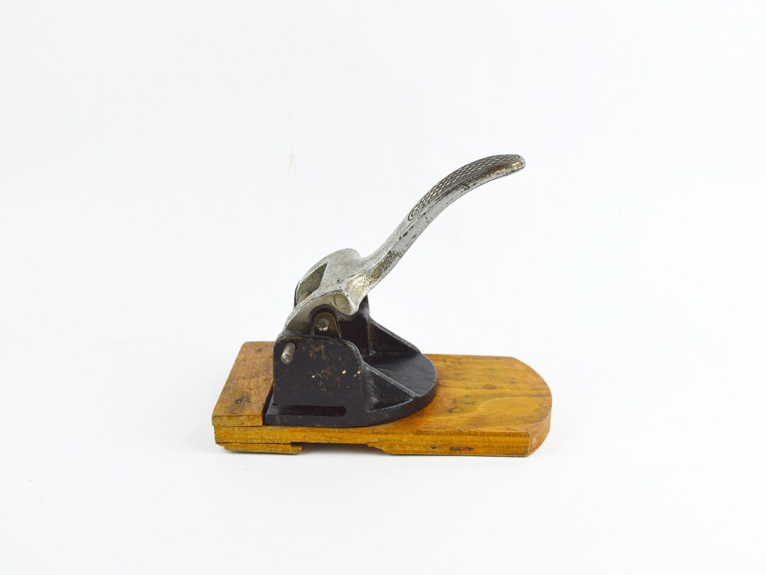 Vintage Hole Puncher, Retro Metal Paper Perforator, Office Decor, Tool ...
