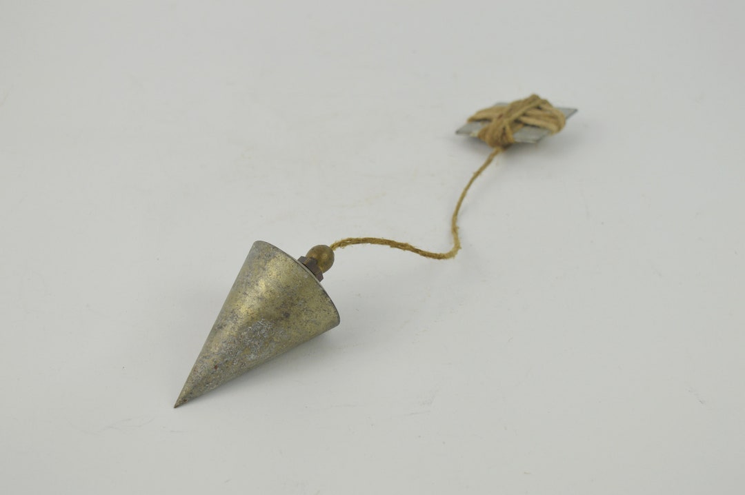 Vintage Plumb Bob From the 50s , Vintage Plumb Line, Original Plumb Bob ...