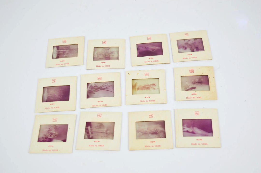 12 USSR Color Slides, Vintage Colour Slides, Retro Photos, Diascope ...