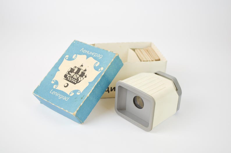 Vintage Soviet Slide Viewer Leningrad, Retro Diapositive Diascope 2 ...
