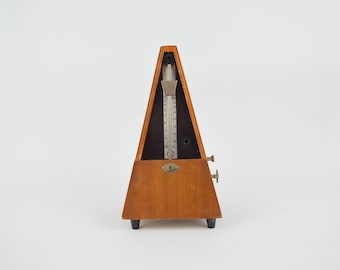 Vintage Metronome Maelzel GDR, Wooden Mechanical Wind-up Metronome, DDR ...
