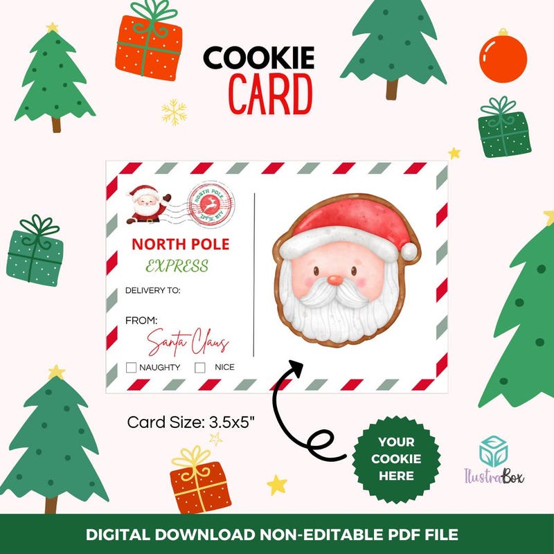 Christmas Cookie Card - Etsy