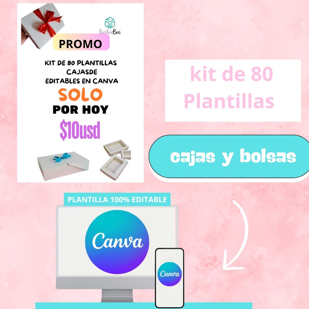 Promo 80 Editable Templates in Canva - Etsy