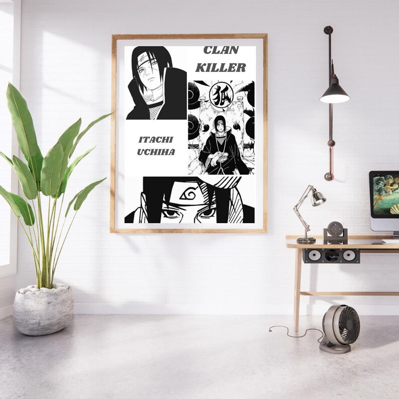 Itachi Uchiha Manga Poster, Anime Poster Wall Decor Print. - Etsy
